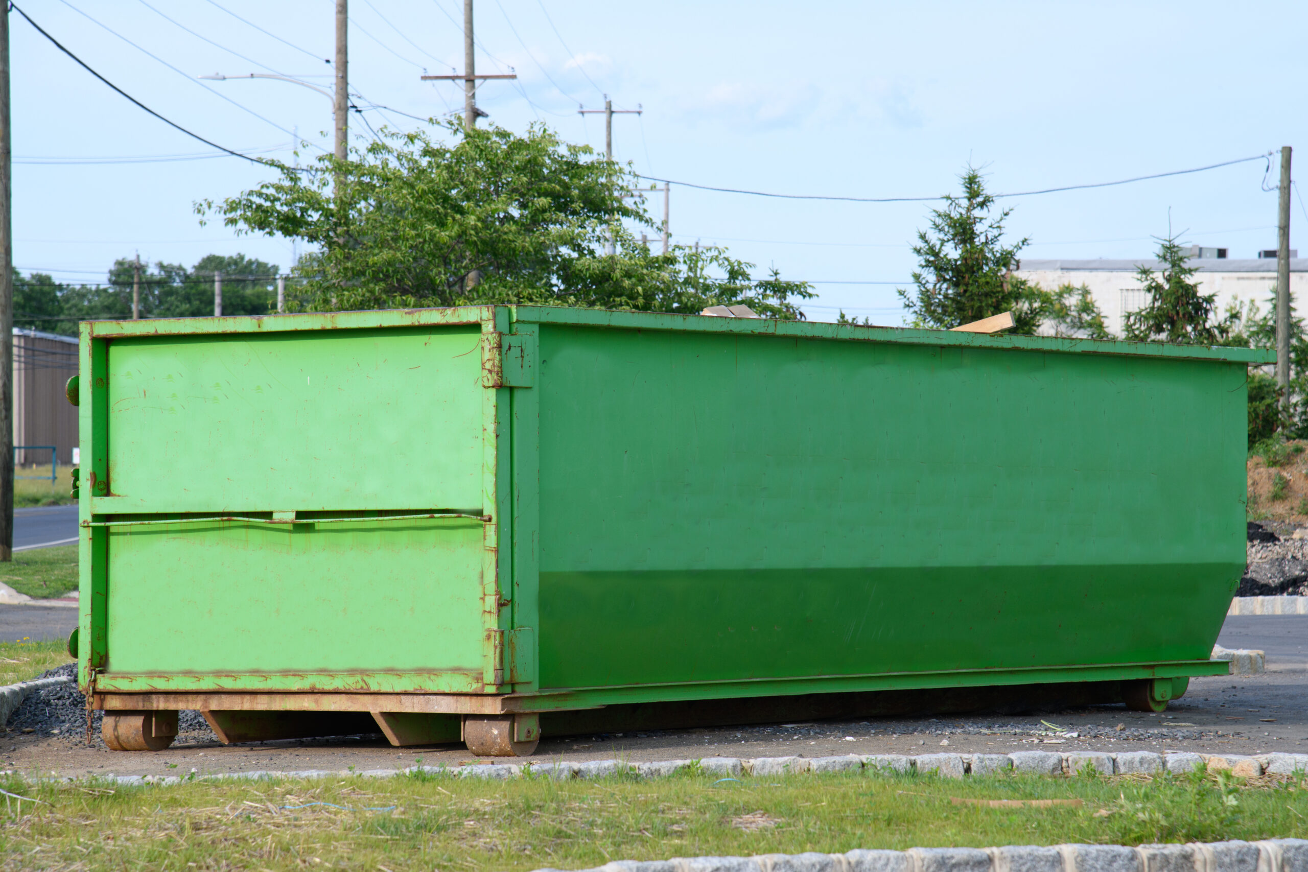 Are you cleaning your yard and need a dumpster? Call us! We have it